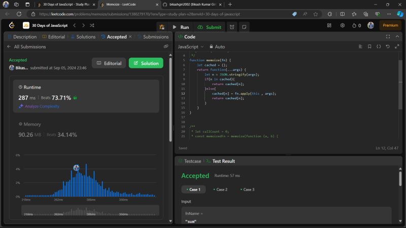 Memoize: Boost JavaScript Performance | Bikash Kumar Giri posted on the ... Memoize: Boost JavaScript Performance | Bikash Kumar Giri posted on the ...