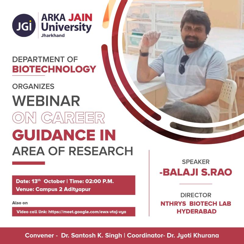 ARKA JAIN University on LinkedIn: Department of Biotechnology is ... ARKA JAIN University on LinkedIn: Department of Biotechnology is ...