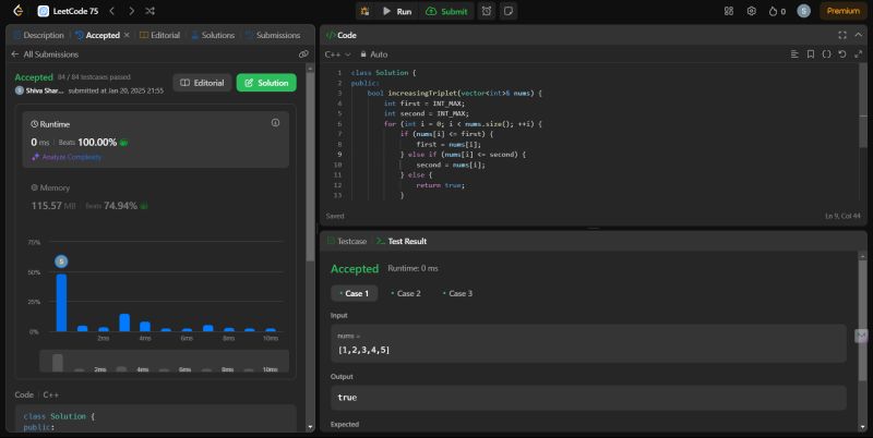 Shiva Sharma on LinkedIn: #leetcode75 #codingjourney #dsachallenge # ... Shiva Sharma on LinkedIn: #leetcode75 #codingjourney #dsachallenge # ...