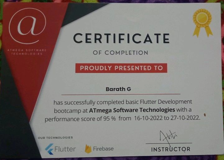 BARATH G on LinkedIn: .....In Before i completed my Flutter Basics BARATH G on LinkedIn: .....In Before i completed my Flutter Basics