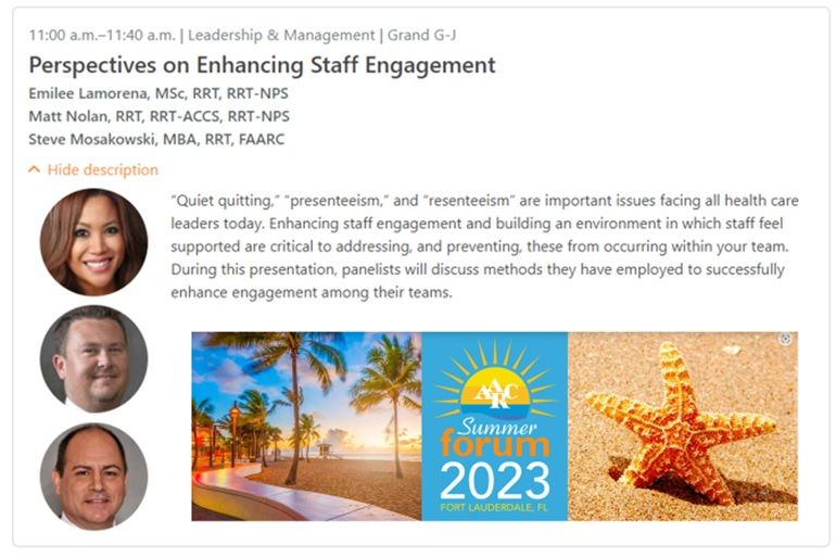 Respiratory leaders - Join us in sunny Florida for the 2023 American ... Respiratory leaders - Join us in sunny Florida for the 2023 American ...