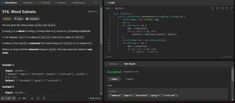 Lakshmipriya Ramesh on LinkedIn: #leetcode #stringmatching #wordsubsets Lakshmipriya Ramesh on LinkedIn: #leetcode #stringmatching #wordsubsets