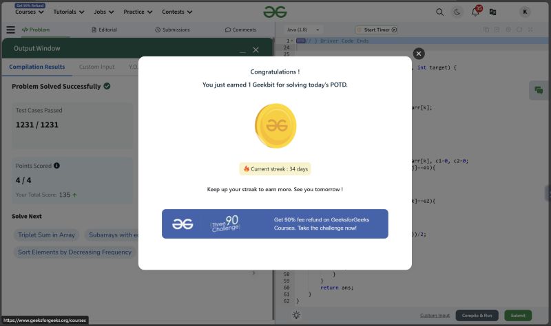 Kalluri Surendra Reddy on LinkedIn: #gfg160 #geekstreak2024 #gfgkare Kalluri Surendra Reddy on LinkedIn: #gfg160 #geekstreak2024 #gfgkare