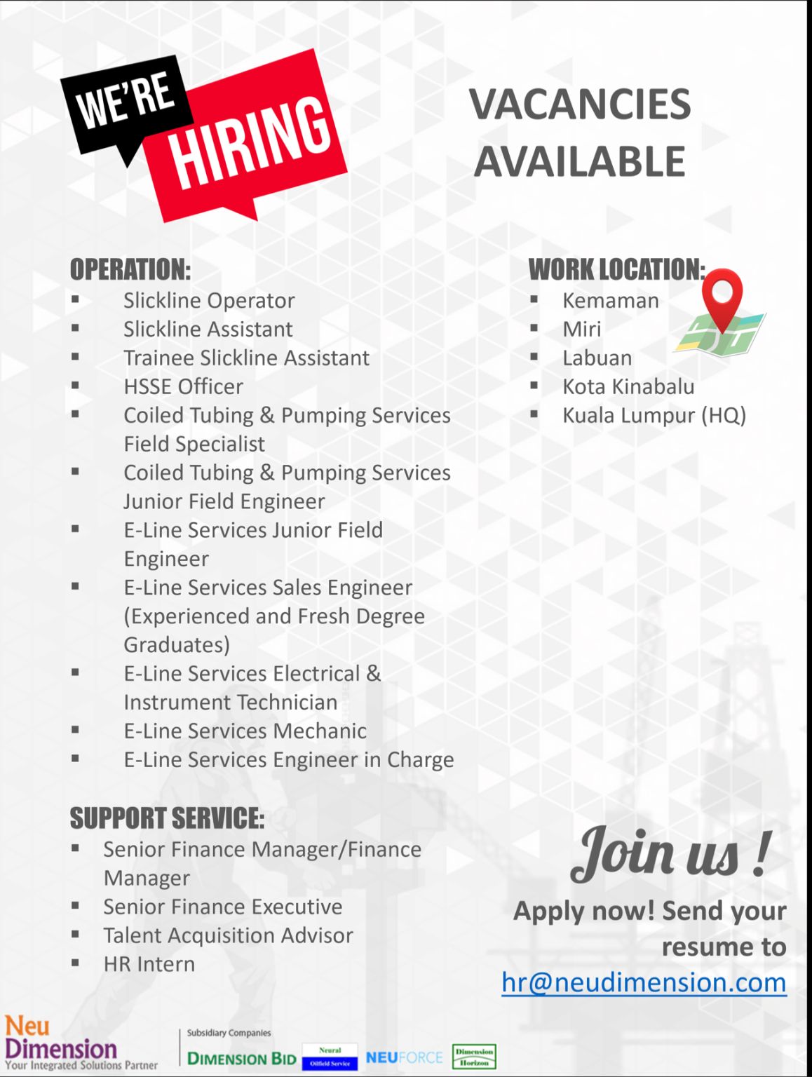 Mohd Faisal Ghozali on LinkedIn: #hiring Mohd Faisal Ghozali on LinkedIn: #hiring