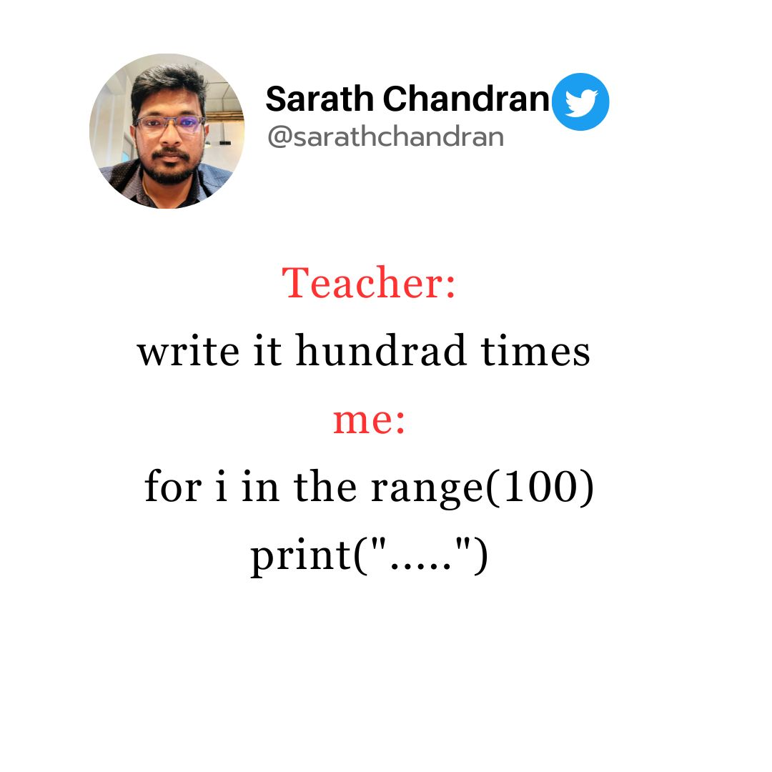 Sarath Chandran . on LinkedIn: Why I am so good at coding 🤣 ... Sarath Chandran . on LinkedIn: Why I am so good at coding 🤣 ...