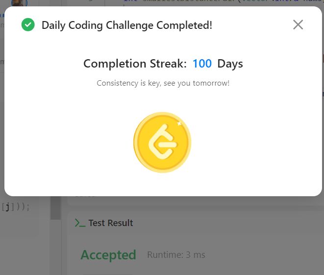 Vamsi Saripudi on LinkedIn: #100daysofcoding #leetcode #programming Vamsi Saripudi on LinkedIn: #100daysofcoding #leetcode #programming