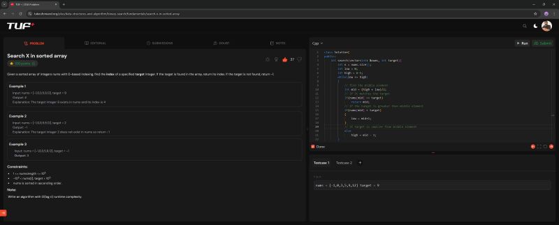 Saurav Kumar on LinkedIn: #binarysearch #dsa #day30 #codingchallenge # ... Saurav Kumar on LinkedIn: #binarysearch #dsa #day30 #codingchallenge # ...