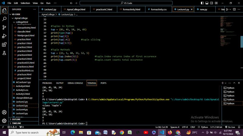 Mohammad Kaif on LinkedIn: #pythonlearning #day9 #tuples #techjourney # ... Mohammad Kaif on LinkedIn: #pythonlearning #day9 #tuples #techjourney # ...