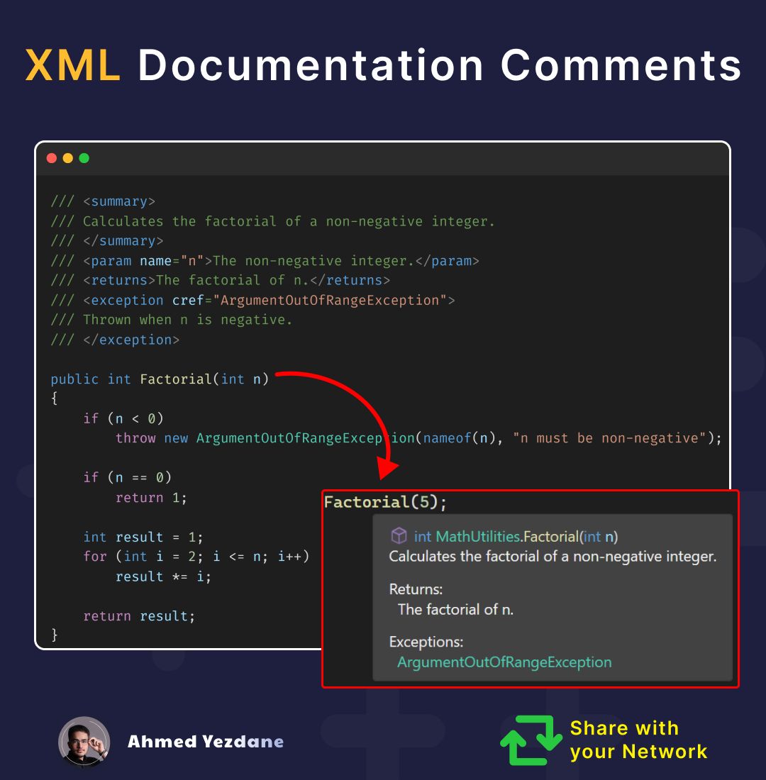 Ahmed Yezdane on LinkedIn: #csharp #coding #programming #documentation ... Ahmed Yezdane on LinkedIn: #csharp #coding #programming #documentation ...
