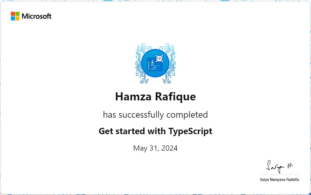 HAMZA RAFIQ on LinkedIn: Today I đŸ˜€earned my HAMZA RAFIQ on LinkedIn: Today I đŸ˜€earned my