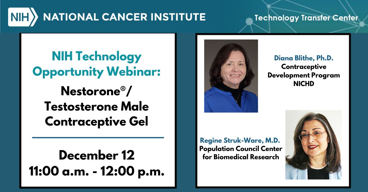 Attend our final NIH technology opportunity webinar of the year on Dec ... Attend our final NIH technology opportunity webinar of the year on Dec ...