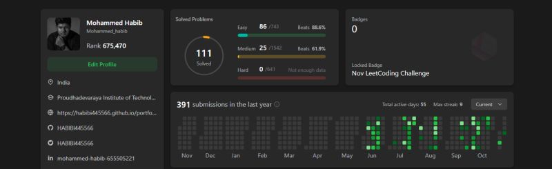 Mohammed Habib on LinkedIn: #leetcode #codingmilestone #linkedincoder # ... Mohammed Habib on LinkedIn: #leetcode #codingmilestone #linkedincoder # ...