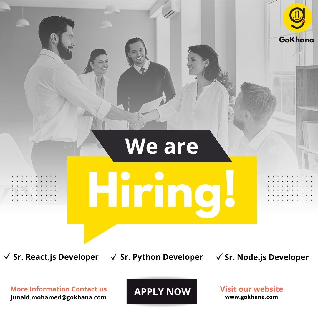 Junaid Mohamed on LinkedIn: #gokhanacareers #reactjs #nodejs #python # ... Junaid Mohamed on LinkedIn: #gokhanacareers #reactjs #nodejs #python # ...