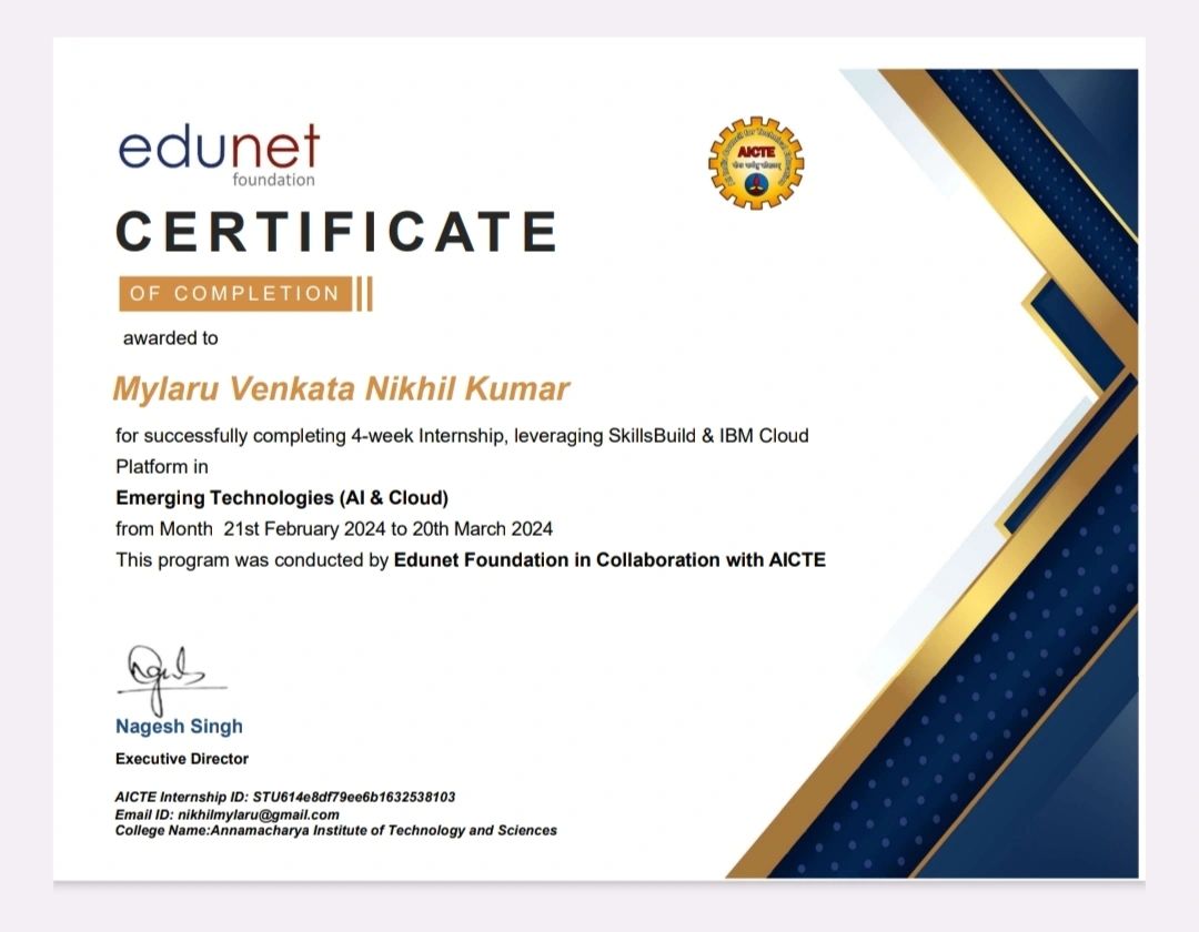 successfully completed four week Intership, levaraging skillsBuild and ... successfully completed four week Intership, levaraging skillsBuild and ...
