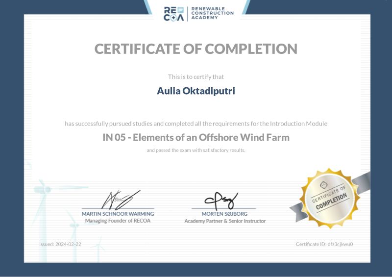 Aulia Oktadiputri on LinkedIn: Happy to share that I just completed ... Aulia Oktadiputri on LinkedIn: Happy to share that I just completed ...