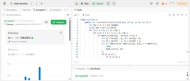 #leetcode #programming #codingjourney #arrayproblems #tripletchallenge ... #leetcode #programming #codingjourney #arrayproblems #tripletchallenge ...