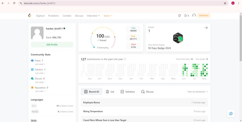 Bhavyansh Sharma on LinkedIn: #leetcode #codingjourney #sql #algorithms ... Bhavyansh Sharma on LinkedIn: #leetcode #codingjourney #sql #algorithms ...