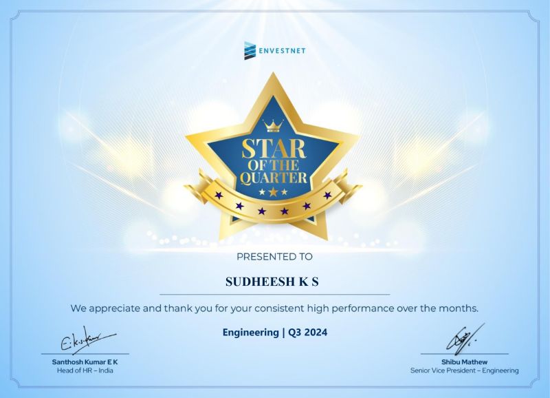 Sudheesh K S on LinkedIn: Thank you Team ! | 10 comments Sudheesh K S on LinkedIn: Thank you Team ! | 10 comments