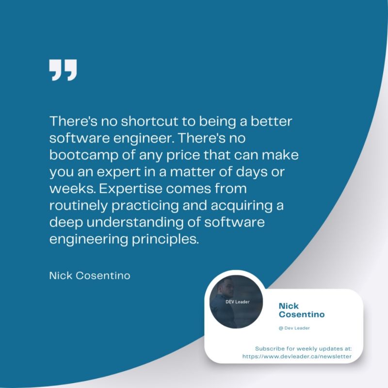 Nick Cosentino on LinkedIn: #quote #quotes #coding #programming # ... Nick Cosentino on LinkedIn: #quote #quotes #coding #programming # ...