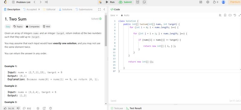 Two Sum problem solved by Marijn Haverbeke | APARNA ANNADURAI posted on ... Two Sum problem solved by Marijn Haverbeke | APARNA ANNADURAI posted on ...