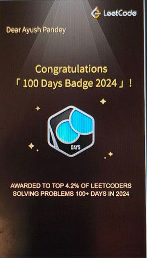 Ayush Pandey on LinkedIn: #leetcode #codingjourney #100daysofleetcode # ... Ayush Pandey on LinkedIn: #leetcode #codingjourney #100daysofleetcode # ...
