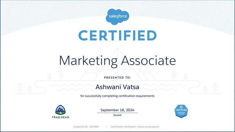 Ashwani Vatsa on LinkedIn: #marketing #certification # ... Ashwani Vatsa on LinkedIn: #marketing #certification # ...
