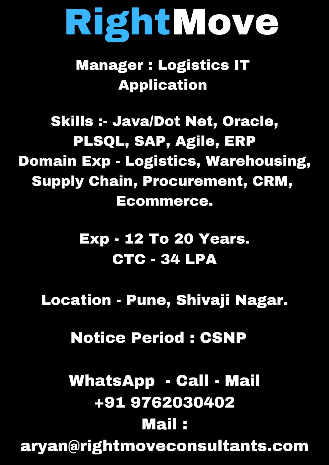 Aryan C on LinkedIn: #managerlogisticsit #java #dotnet #warehousing # ... Aryan C on LinkedIn: #managerlogisticsit #java #dotnet #warehousing # ...