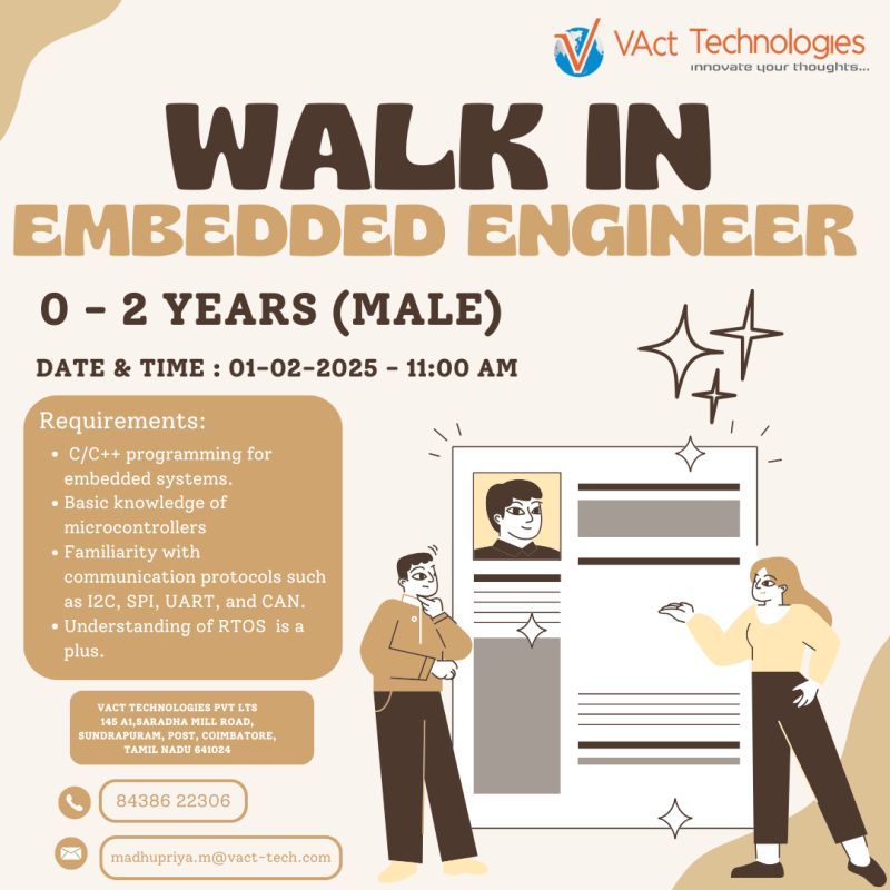 Success Bridge. on LinkedIn: 🚀 Walk-in Drive for Fresher Embedded ... Success Bridge. on LinkedIn: 🚀 Walk-in Drive for Fresher Embedded ...