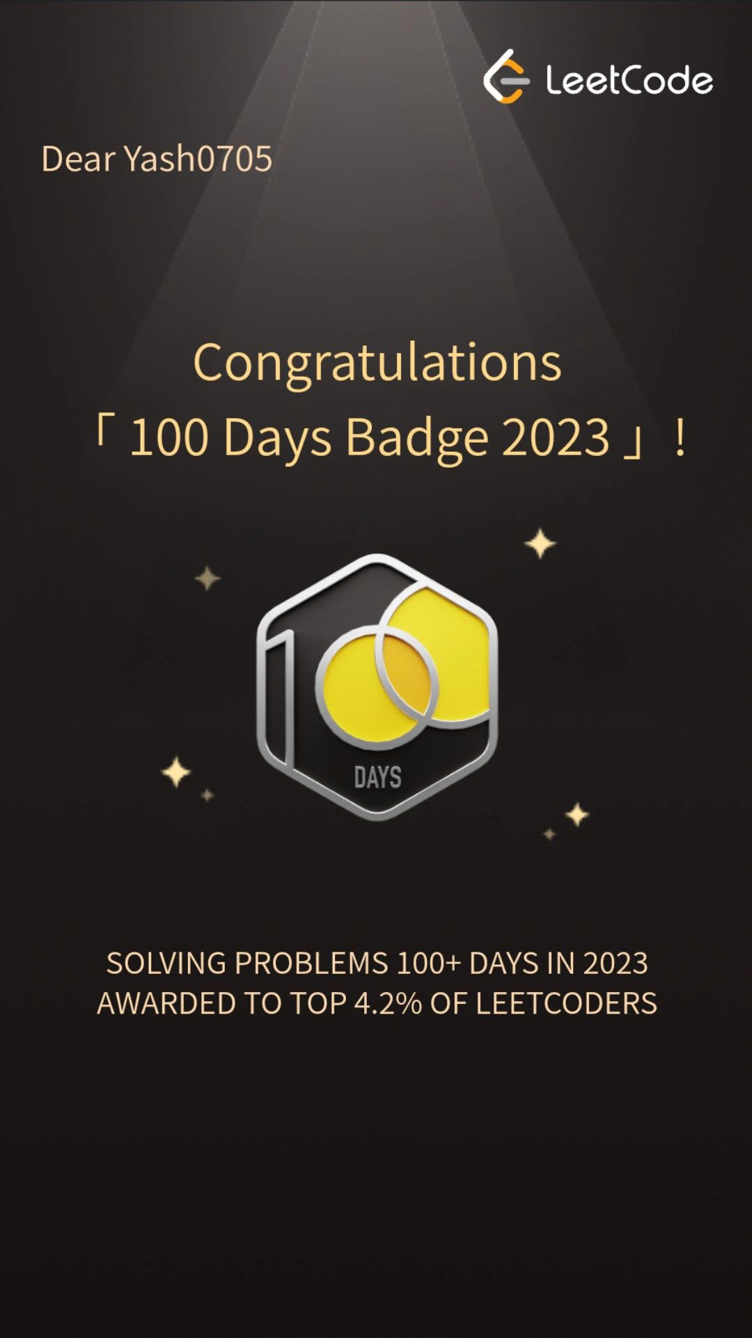 Yash Tripathi on LinkedIn: #leetcode2023 Yash Tripathi on LinkedIn: #leetcode2023