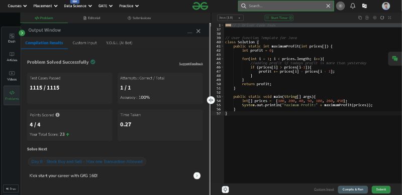 #day7 #dsachallenge #100daysofcode #java #arrays #geeksforgeeks… | Vishnu S #day7 #dsachallenge #100daysofcode #java #arrays #geeksforgeeks… | Vishnu S