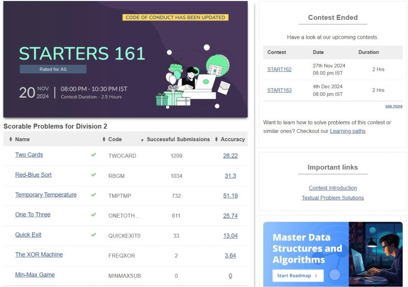 Sujan P on LinkedIn: #codechef #programming #competitiveprogramming Sujan P on LinkedIn: #codechef #programming #competitiveprogramming