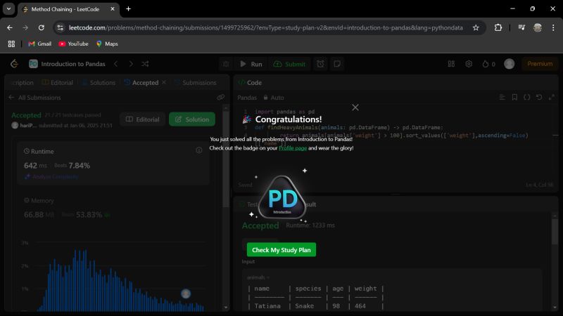 HARI PRASANTH on LinkedIn: #datascience #pandas #leetcode # ... HARI PRASANTH on LinkedIn: #datascience #pandas #leetcode # ...