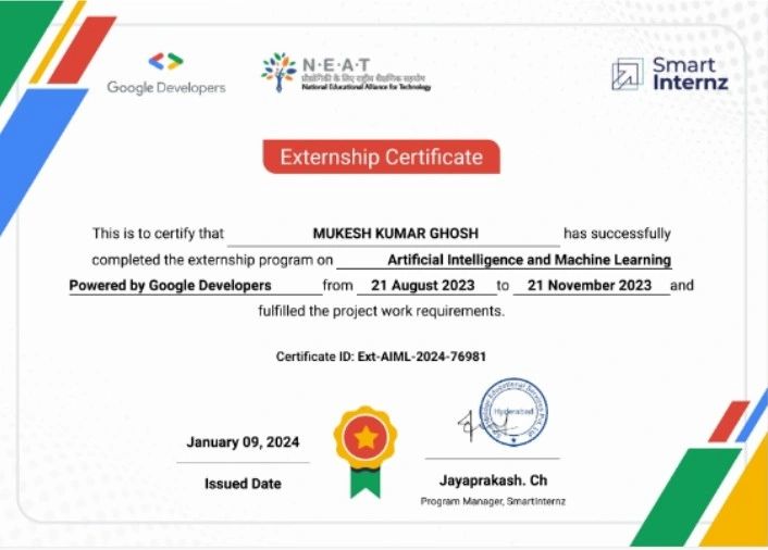 Mukesh Kumar Ghosh on LinkedIn: #artificialintelligence # ... Mukesh Kumar Ghosh on LinkedIn: #artificialintelligence # ...