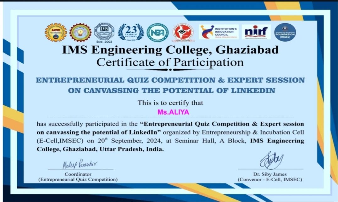 Aaliya siddique on LinkedIn: #linkedin #networking #engineering # ... Aaliya siddique on LinkedIn: #linkedin #networking #engineering # ...