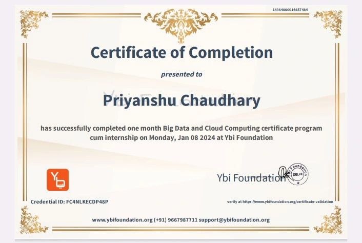 Priyanshu Chaudhary on LinkedIn: #ybifoundation Priyanshu Chaudhary on LinkedIn: #ybifoundation