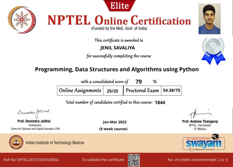 Jenil Savaliya on LinkedIn: #nptel #datastructures #algorithms # ... Jenil Savaliya on LinkedIn: #nptel #datastructures #algorithms # ...