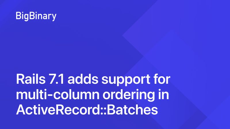 Yash Joshi on LinkedIn: Rails 7.1 adds support for multi-column ... Yash Joshi on LinkedIn: Rails 7.1 adds support for multi-column ...