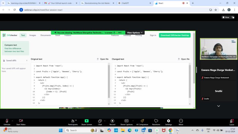 ESWAR NAGA DURGA VENKATESH MEESALA on LinkedIn: #react #bonussession # ... ESWAR NAGA DURGA VENKATESH MEESALA on LinkedIn: #react #bonussession # ...