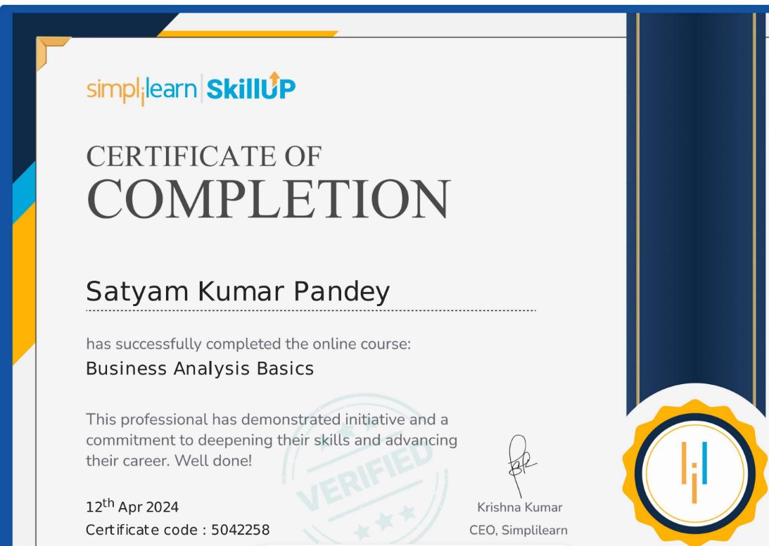 #BusinessAnalysis | Satyam Pandey #BusinessAnalysis | Satyam Pandey