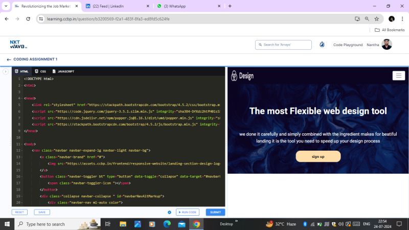 Day 12 of #30daysofcode challenge: Navbar & Banner Section | NANTHA K ... Day 12 of #30daysofcode challenge: Navbar & Banner Section | NANTHA K ...