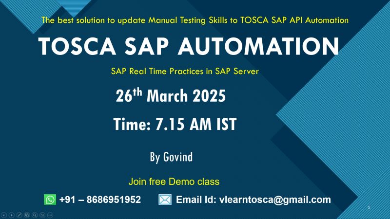 #tosca_sap_automation_jenkins_dex_aos_integration #immediatejoiner ... #tosca_sap_automation_jenkins_dex_aos_integration #immediatejoiner ...