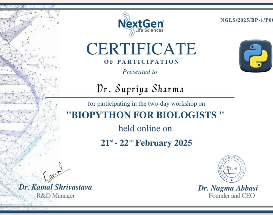 #python #biopython #googlecolab #programming | Supriya Sharma #python #biopython #googlecolab #programming | Supriya Sharma