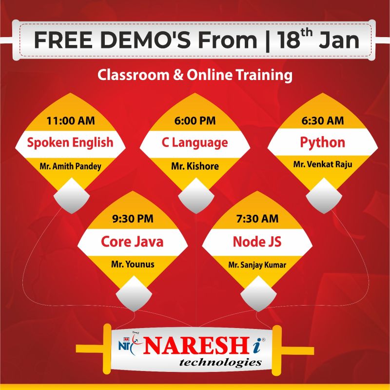 Naresh i Technologies on LinkedIn: #html #css #javascript #clanguage # ... Naresh i Technologies on LinkedIn: #html #css #javascript #clanguage # ...