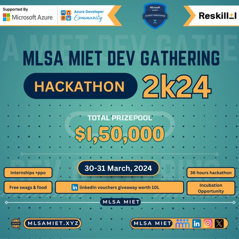 MLSA MIET on LinkedIn: #hackathon #techinnovation #hackathon #coding # ... MLSA MIET on LinkedIn: #hackathon #techinnovation #hackathon #coding # ...