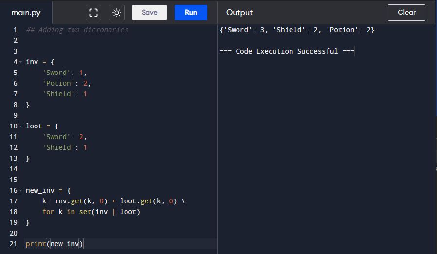 How to add dictionaries in python | Sravan Kumar posted on the topic ... How to add dictionaries in python | Sravan Kumar posted on the topic ...