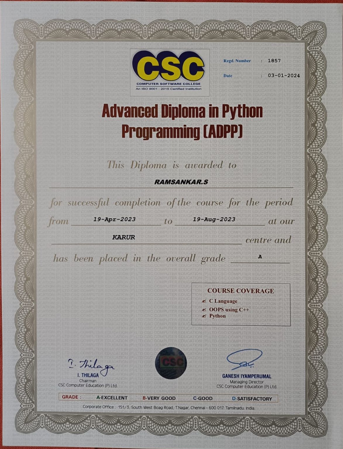 Ramsankar Saminathan on LinkedIn: #cprogramming #cplusplus #python # ... Ramsankar Saminathan on LinkedIn: #cprogramming #cplusplus #python # ...