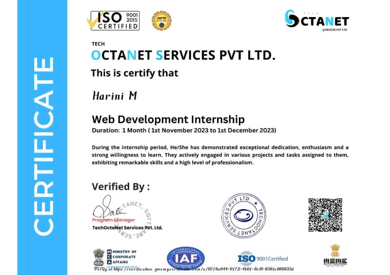 HARINI M on LinkedIn: #webdevelopment HARINI M on LinkedIn: #webdevelopment