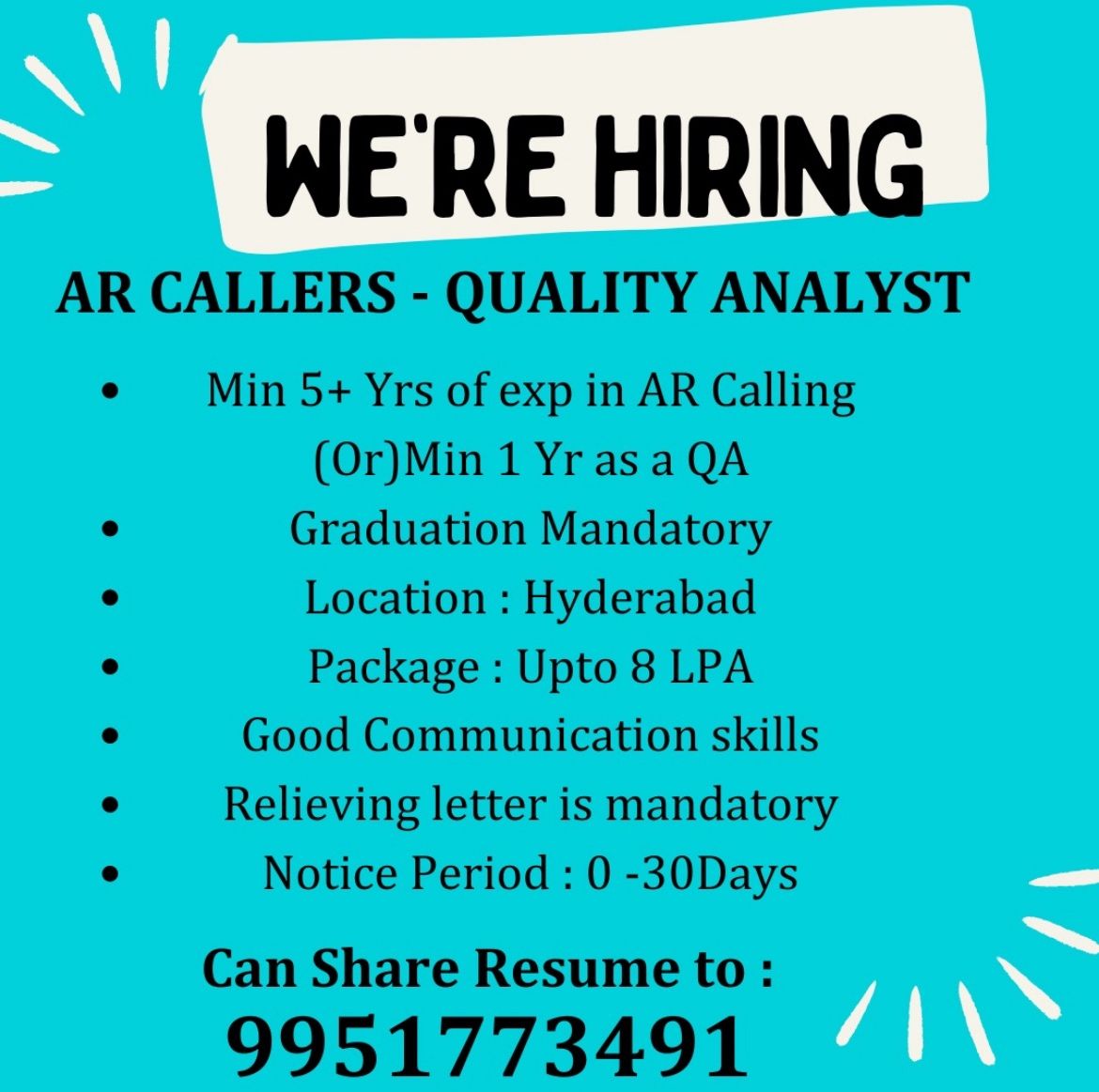 Keerthi Sai Priya on LinkedIn: *We are Hiring for AR - Quality Analyst ... Keerthi Sai Priya on LinkedIn: *We are Hiring for AR - Quality Analyst ...