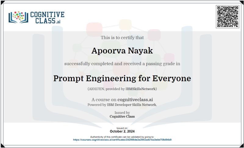 Apoorva Nayak on LinkedIn: #ai #promptengineering #cognitiveclassai # ... Apoorva Nayak on LinkedIn: #ai #promptengineering #cognitiveclassai # ...