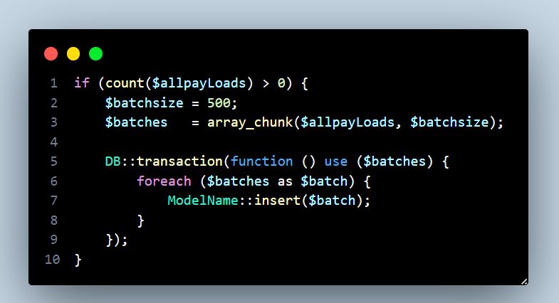 How to do Laravel bulk insert optimizely | Kazi Md Amirul Islam posted ... How to do Laravel bulk insert optimizely | Kazi Md Amirul Islam posted ...